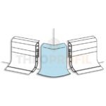 Large Rounded Corner PVC Profile with soft edges (spare part ...